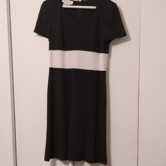 David Warren | Dresses | David Warren Elegant Black And White Dress ...